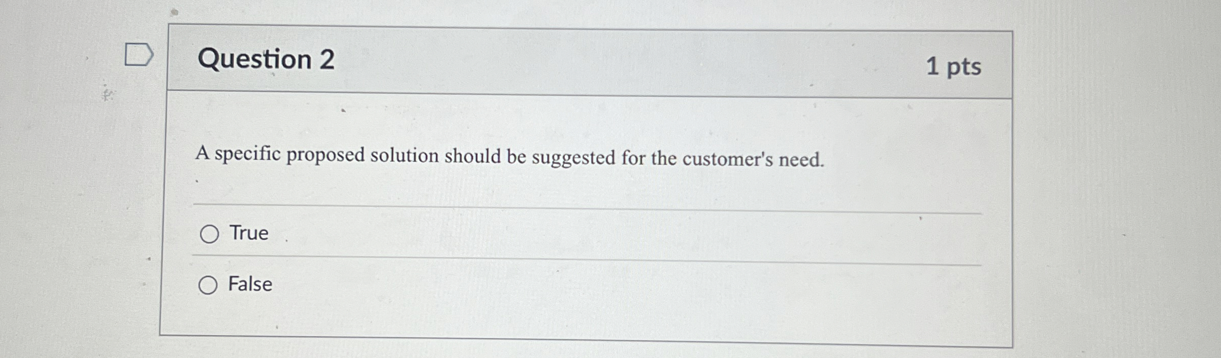 Solved Question 2A specific proposed solution should be | Chegg.com
