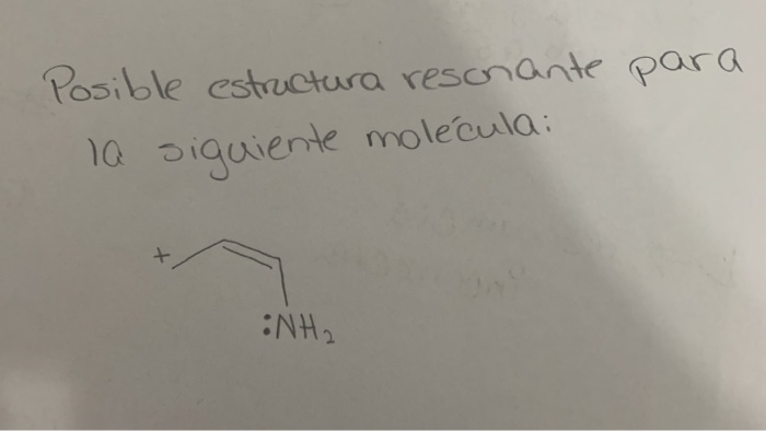 Solved Posible estructura resonante para la siguiente | Chegg.com Solved Posible estructura resonante para la siguiente | Chegg.com