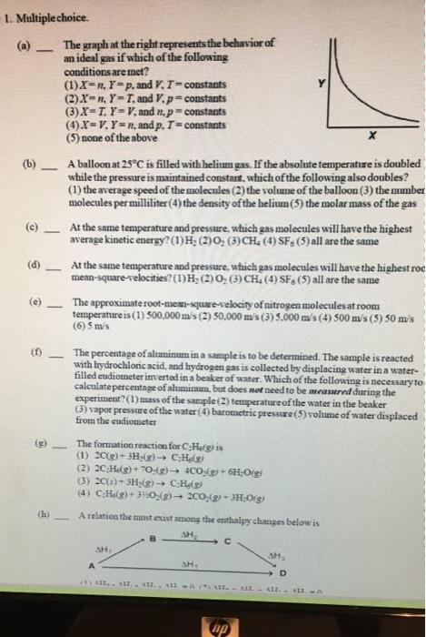 Solved 1. Multiple choice. The graph at the right represents | Chegg.com