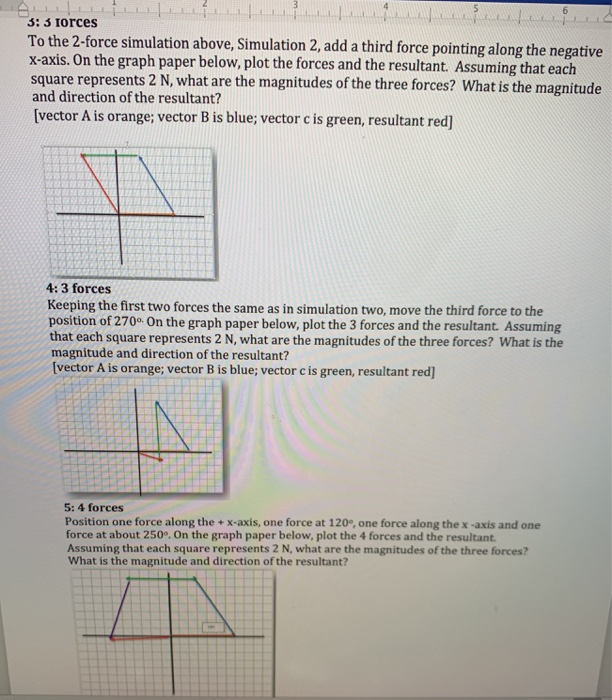 3: 3 forces To the 2-force simulation above, | Chegg.com