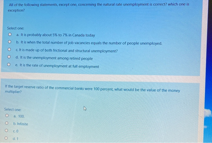 Solved All of the following statements, except one, | Chegg.com