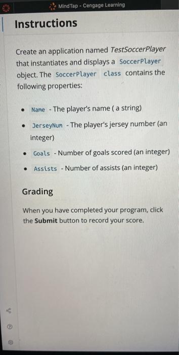 Solved Mind Tap - Cengage Learning Instructions Create an | Chegg.com