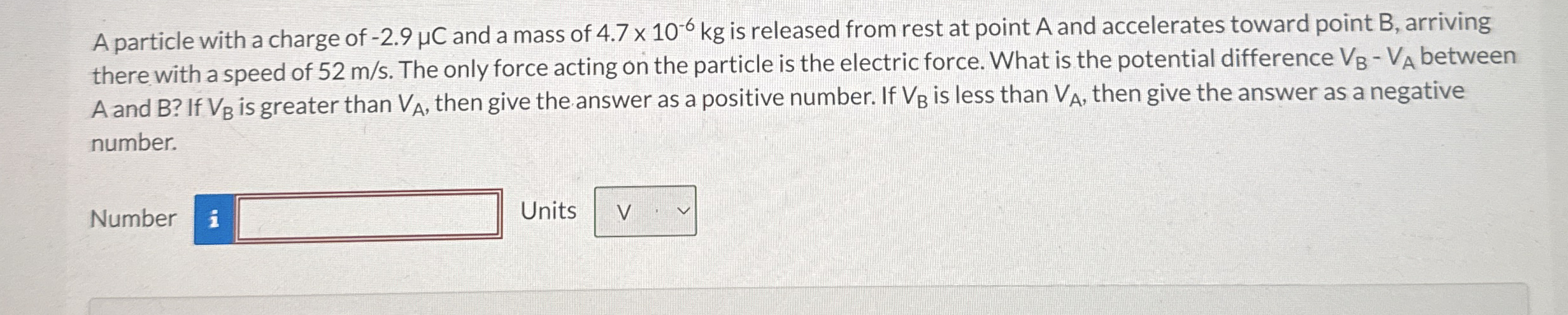 Solved A particle with a charge of -2.9μC ﻿and a mass of | Chegg.com