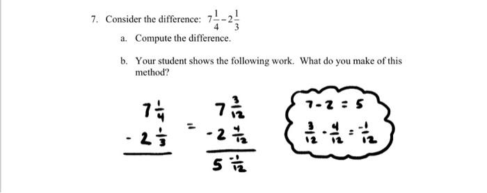 Solved 7. Consider the difference: 741−231 a. Compute the | Chegg.com