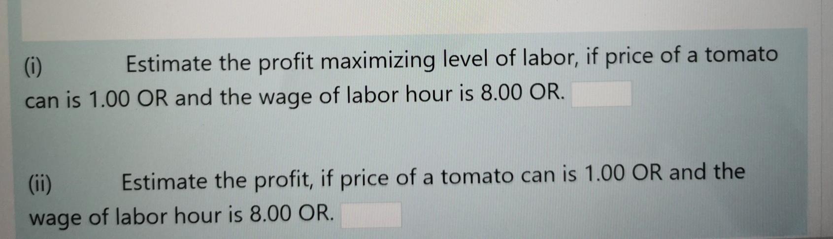 Solved Given below is a production function between the | Chegg.com