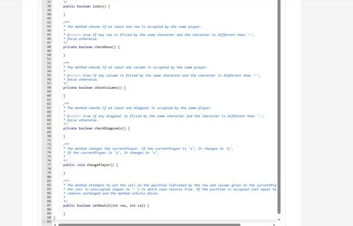 Solved 12.43 Tic- Tac- Toe Game This project creates a | Chegg.com