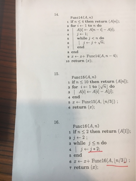 Solved Write The Recurrence Relation Describing The Worst 5141