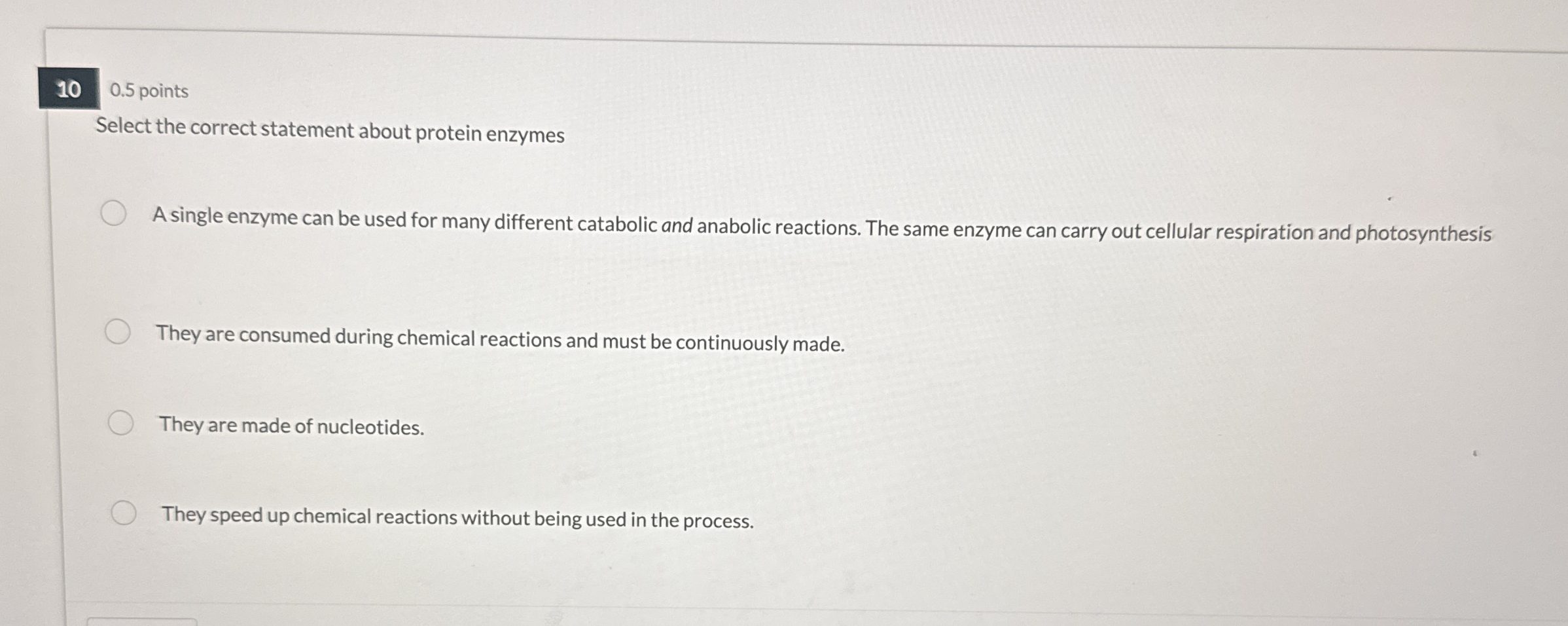 Solved 100.5 ﻿pointsSelect the correct statement about | Chegg.com