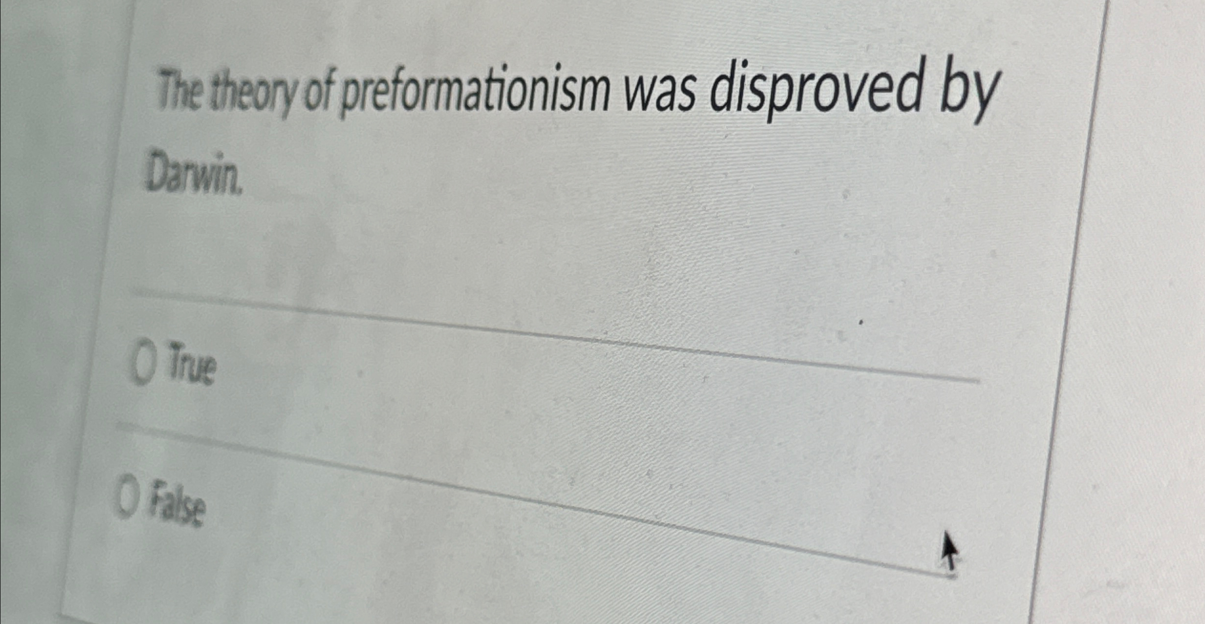 Solved The theory of preformationism was disproved by Dawin | Chegg.com