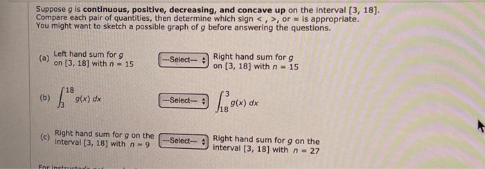 Solved Suppose \\( g \\) is continuous, positive, | Chegg.com