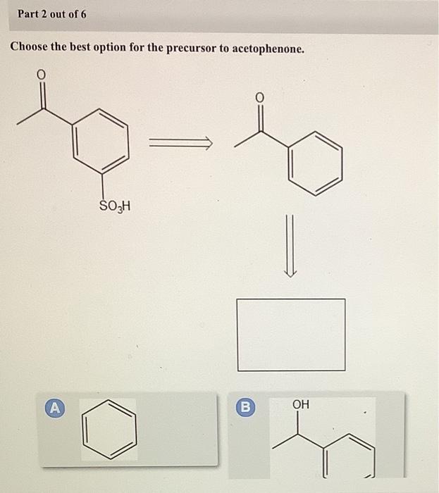 Solved Part 2 out of 6 Choose the best option for the | Chegg.com