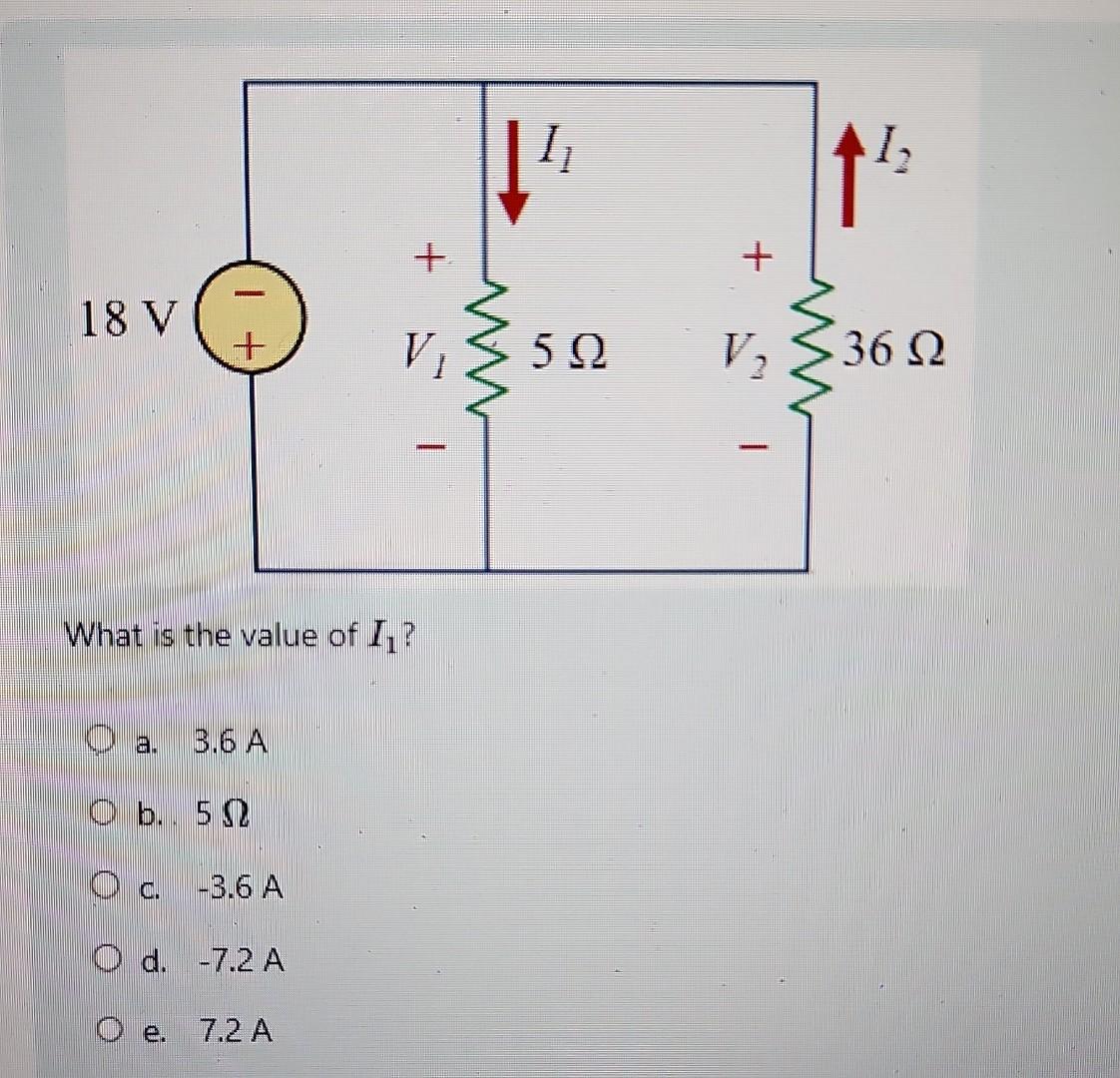 Solved In this circuit, what is the value of I2 ? a. 0.5 A | Chegg.com