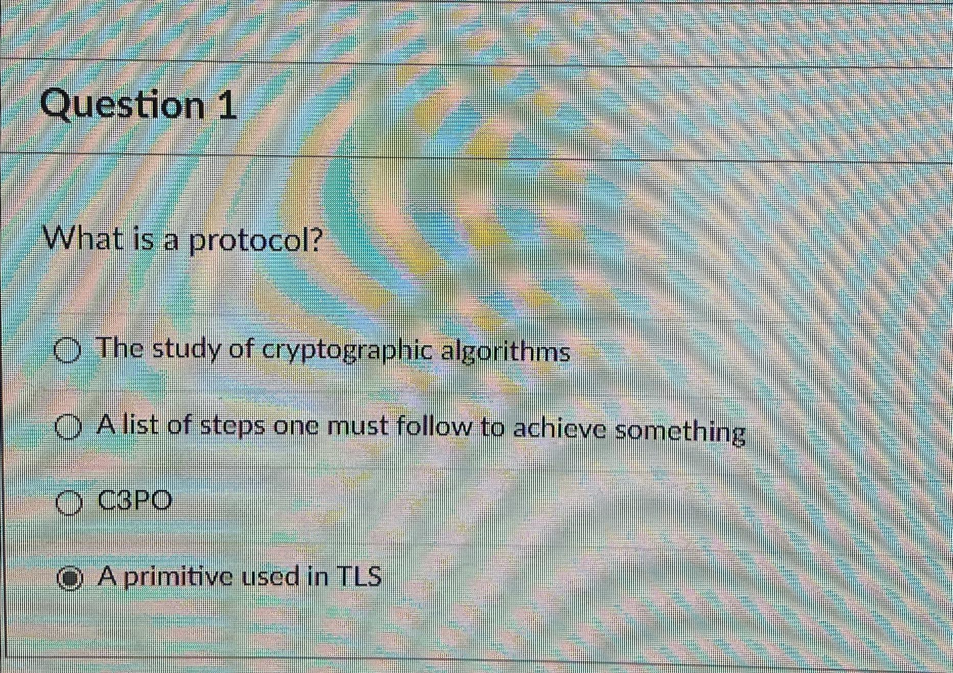 Solved Question 1What is a protocol?The study of | Chegg.com