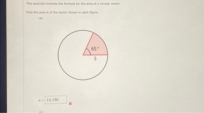 Solved This exercise involves the formula for the area of a | Chegg.com
