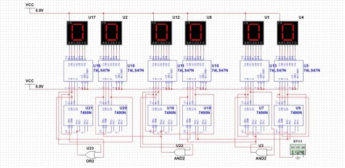 Solved I have simulated a digital clock on Multisim which is | Chegg.com