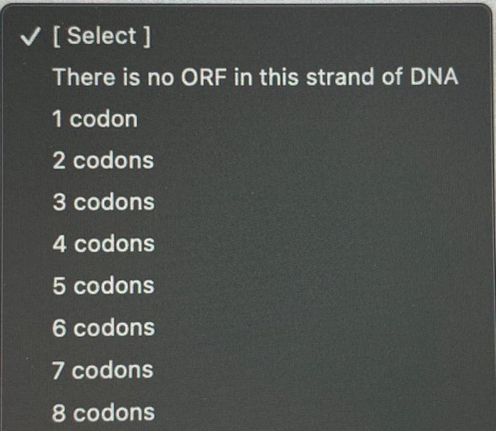 Solved Now, practice finding ORFs within strands of DNA. | Chegg.com