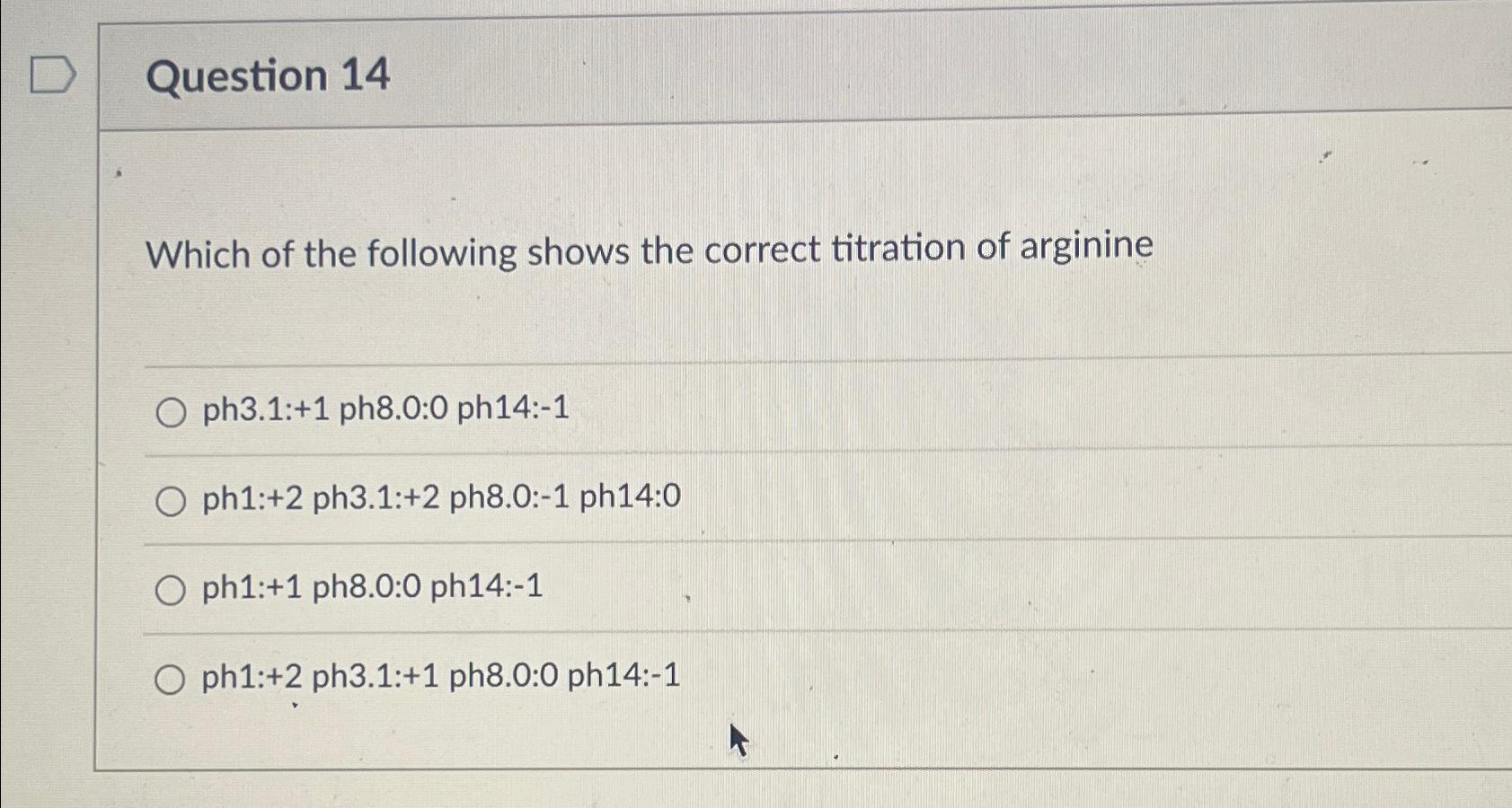 Solved Question 14Which of the following shows the correct | Chegg.com