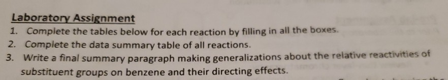 Solved Laboratory Assignment 1. Complete the tables below | Chegg.com