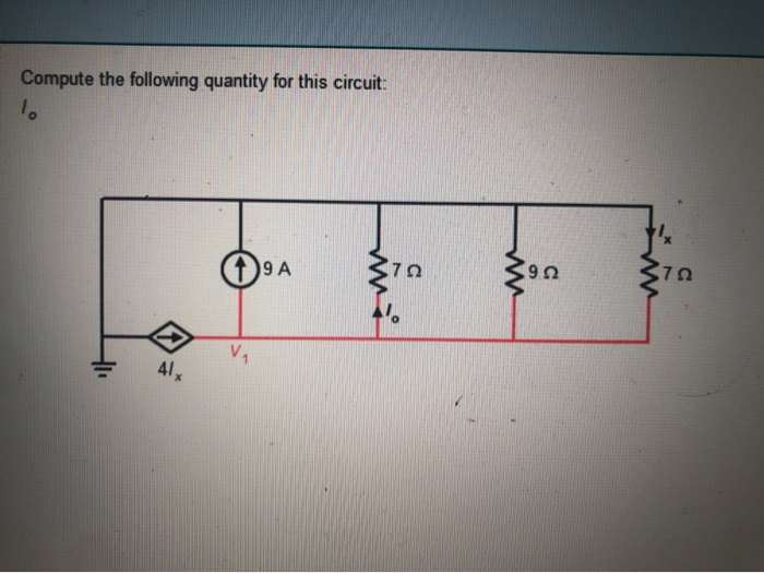 Solved Compute the following quantity for this circuit: Το | Chegg.com
