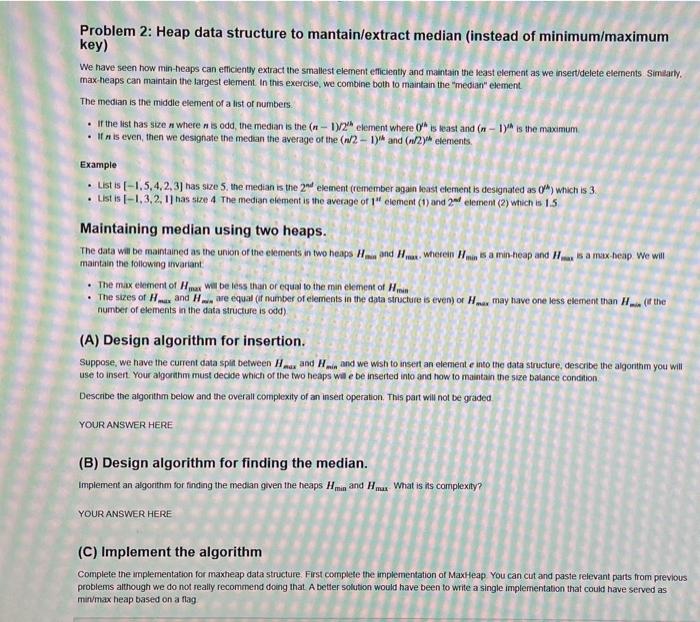 Solved E15ss Maxheap: def - Inft__(self): self.H = [Nono] | Chegg.com