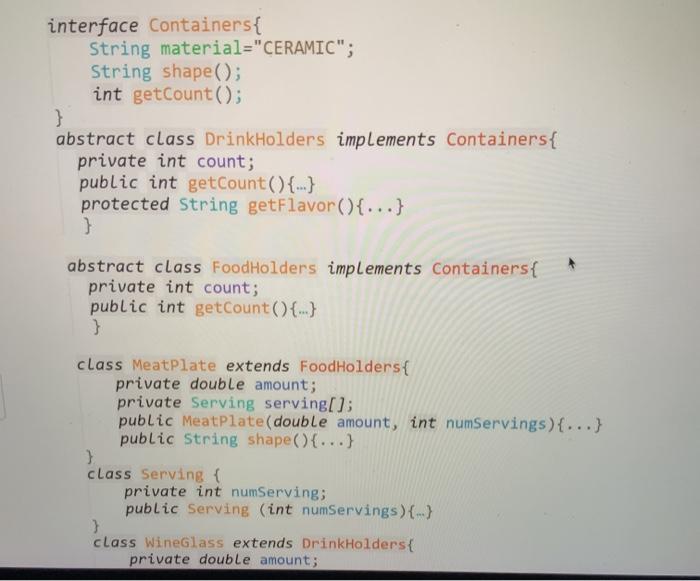 Solved how do i draw the class diagram from the following | Chegg.com