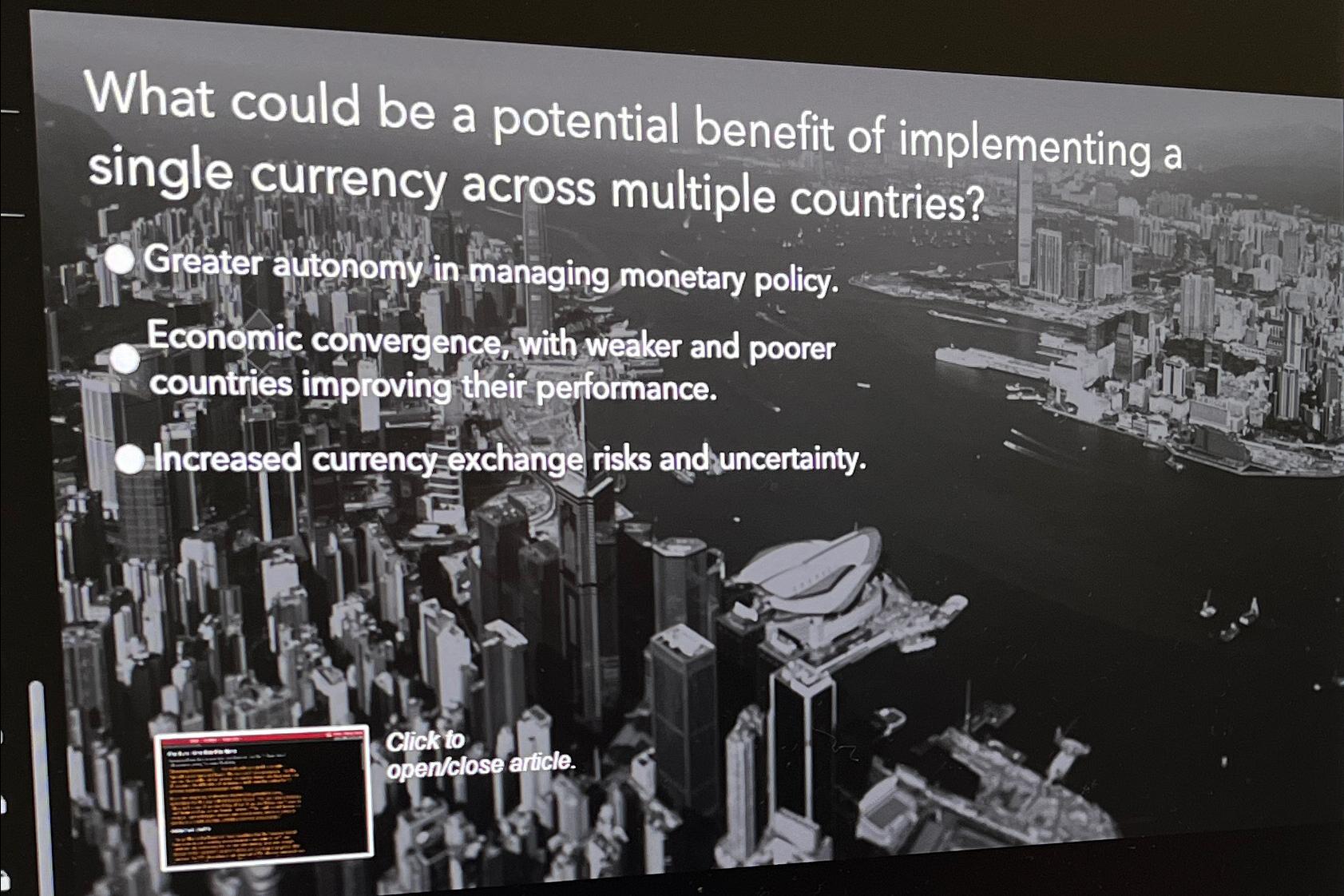 Solved What could be a potential benefit of implementing a | Chegg.com