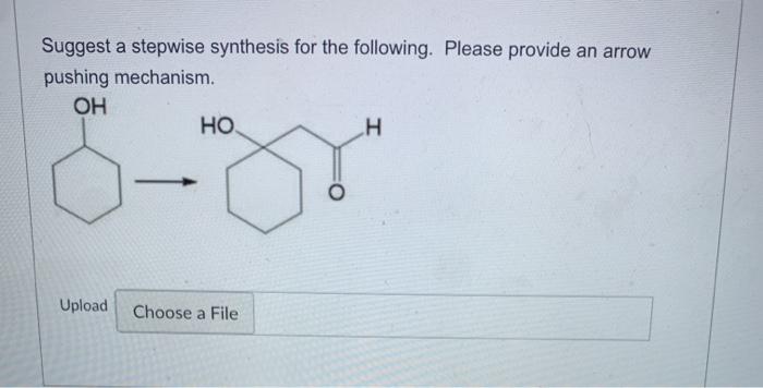 Solved Suggest a stepwise synthesis for the following. | Chegg.com