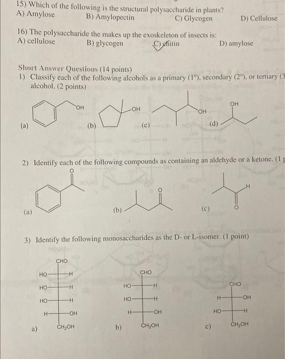 Solved 11) Which of these molecules is the enantiomer of | Chegg.com