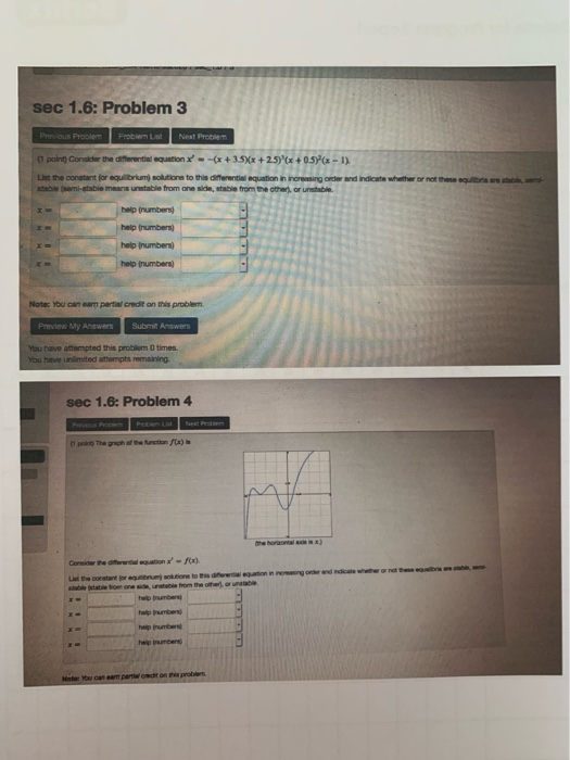 Solved sec 1.6: Problem 3 Preous Problem Froblem List Neat | Chegg.com Solved sec 1.6: Problem 3 Preous Problem Froblem List Neat | Chegg.com