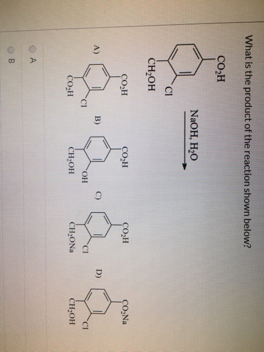 Solved What is the product of the reaction shown below? CO2H | Chegg.com