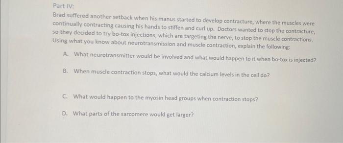 Solved Scenario: Part 1: Brad is a 74 year old male who was | Chegg.com