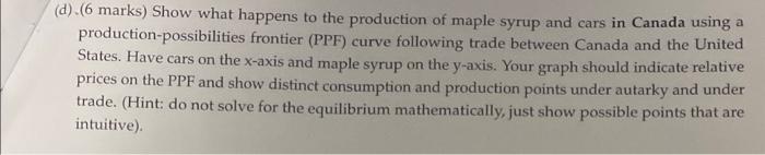 the United States both produce cars and maple syrup | Chegg.com