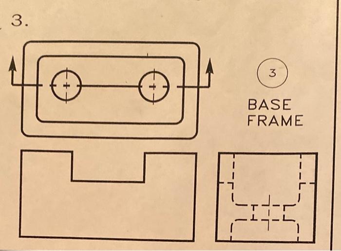 Solved Draw the Full section view of the part, and add | Chegg.com