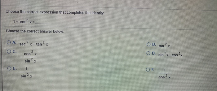Solved Choose the correct expression that completes the | Chegg.com
