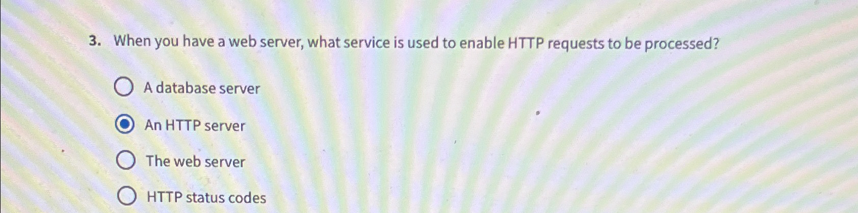 Solved When you have a web server, what service is used to | Chegg.com