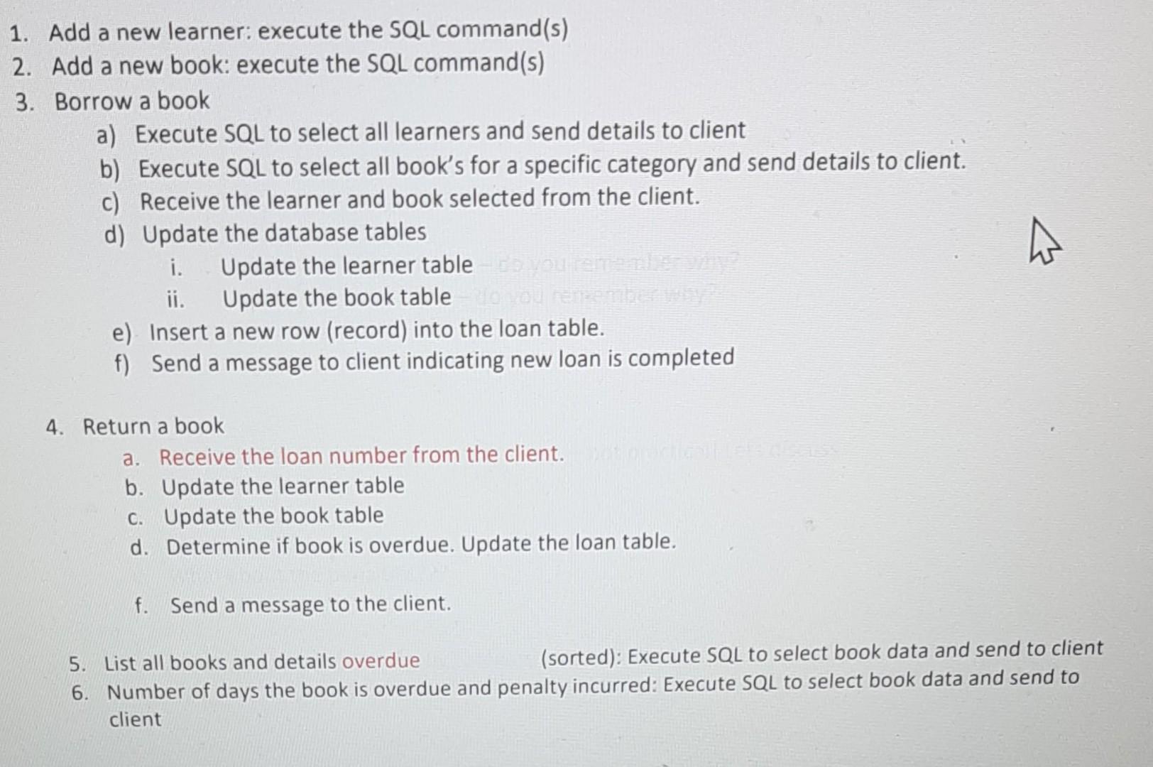 Solved i know how to create the table i just need help with | Chegg.com