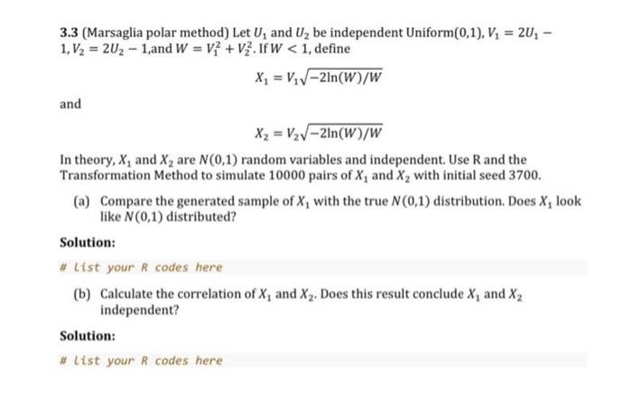 Solved Please Help Me Solve This Using R Coding Language I