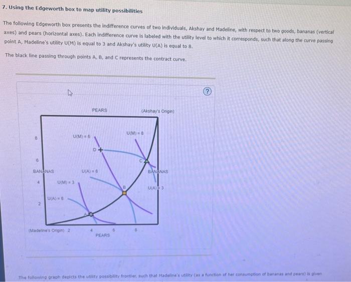 Solved 7. Using the Edgeworth box to map utility | Chegg.com