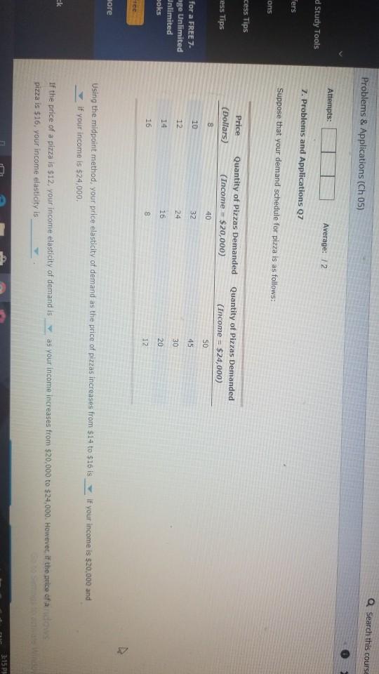 Solved Problems & Applications (Ch 05) Search this course | Chegg.com