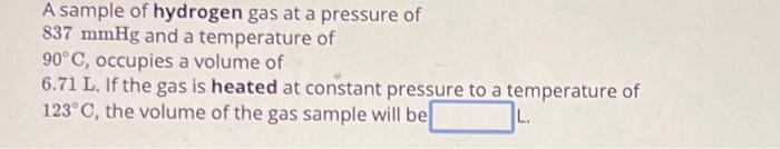 Solved A sample of methane gas at a pressure of 883 torr and | Chegg.com