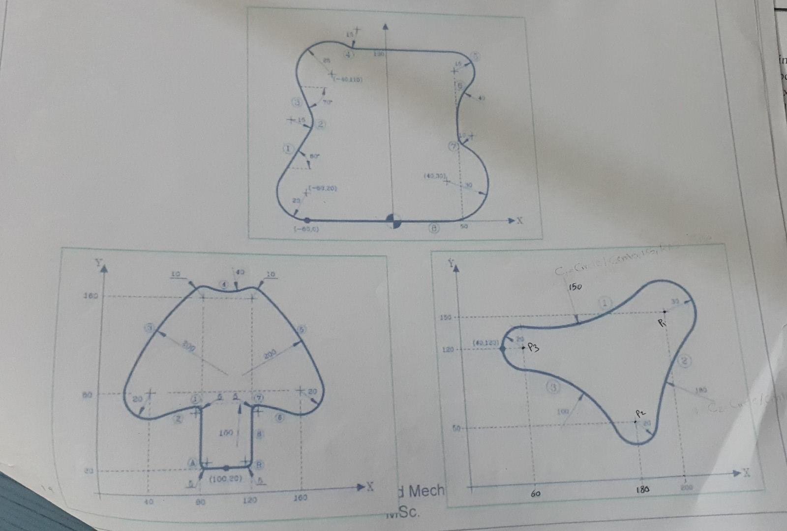 write a full APT program for the following parts | Chegg.com