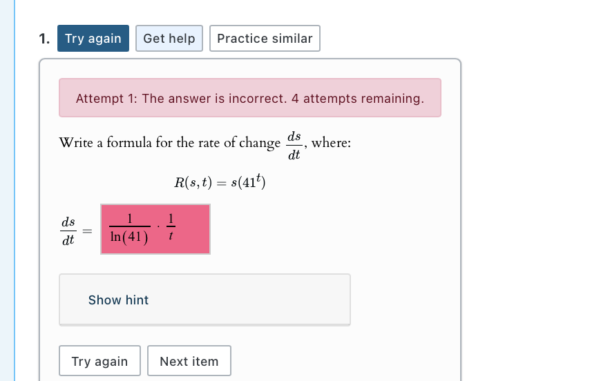 Solved Attempt 1: The answer is ﻿incorrect. 4 ﻿attempts | Chegg.com