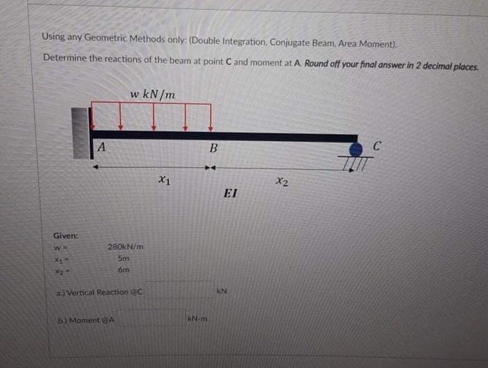Solved Using any Geometric Methods only: (Double | Chegg.com