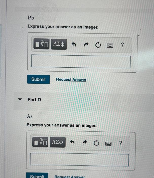 Cl Express your answer as an integer. Part B Al | Chegg.com