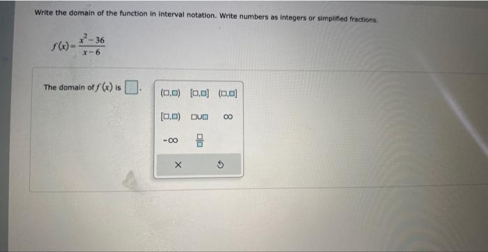 Solved Write The Domain Of The Function In Interval 