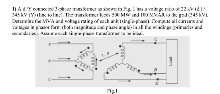 Solved please determine the MVA and voltage rating of each | Chegg.com