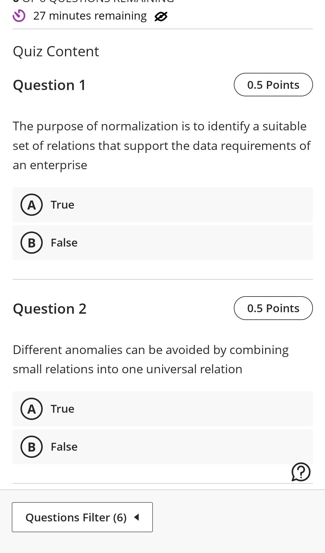Solved The purpose of normalization is to identify a | Chegg.com