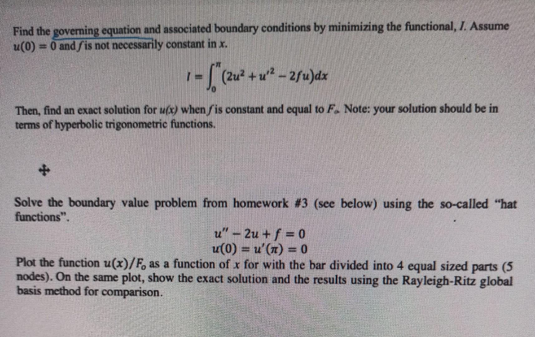 Solved Find the governing equation and associated boundary | Chegg.com