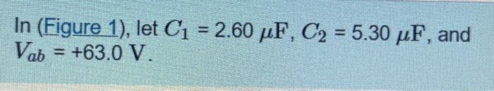 Solved Calculate the charge on capacitor C1. Express your | Chegg.com