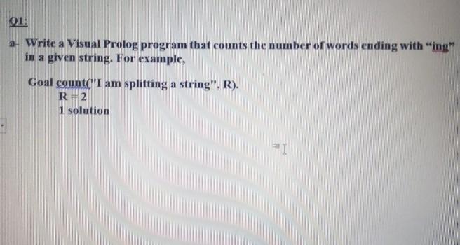 Solved 01 3 Write A Visual Prolog Program That Counts The 1149